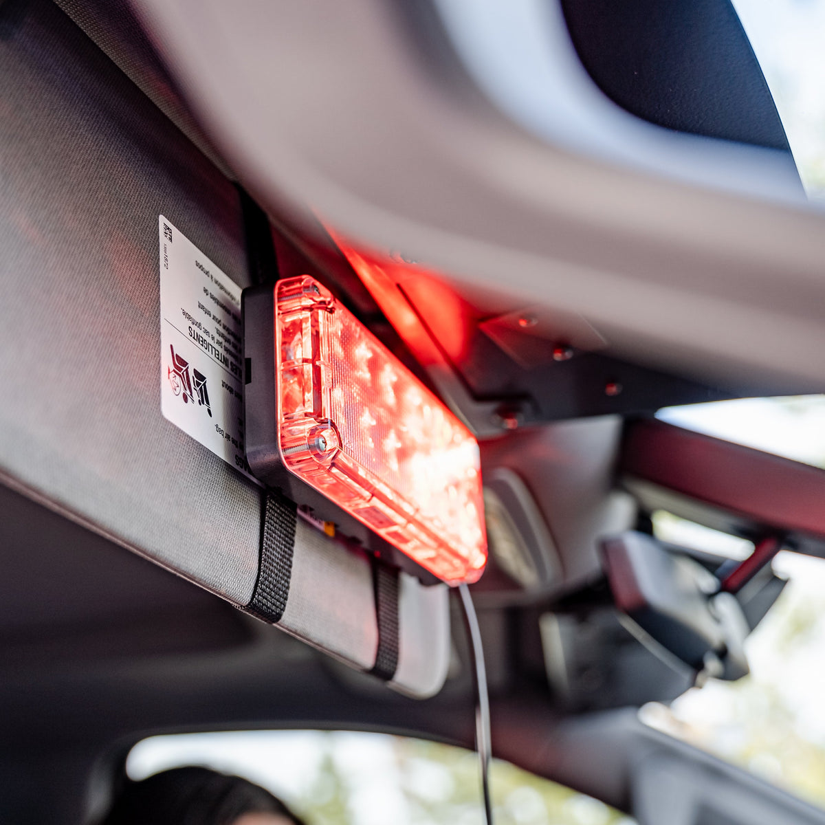 R37 Visor Light | Non-Permanent LED Warning Light – TOMAR Automotive