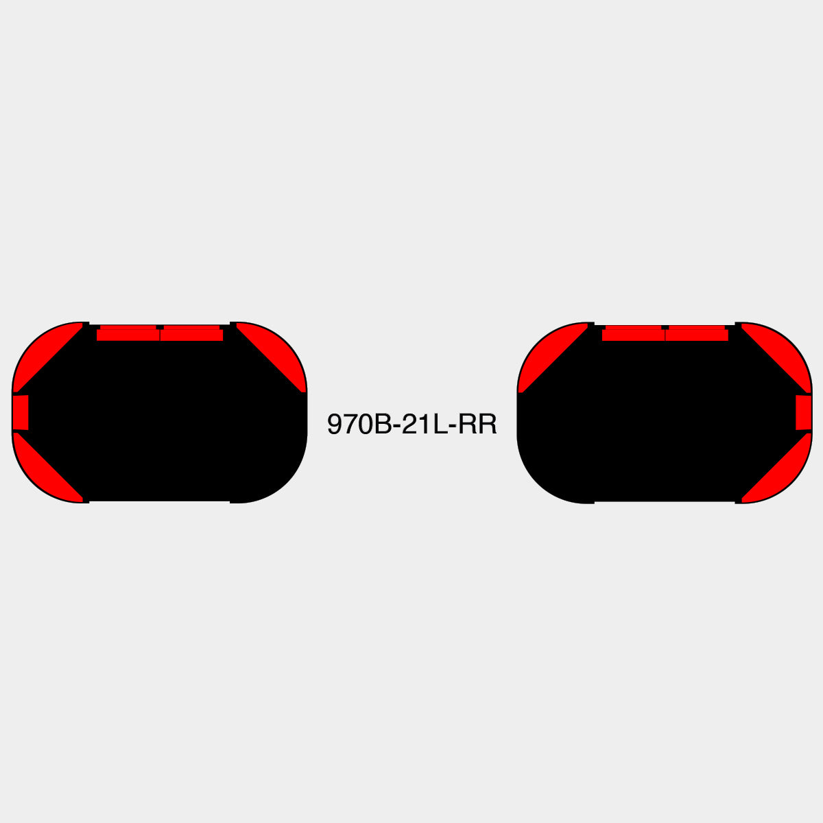 21" 970 Series NFPA LED Light Bar w/o Preemption Emitter (Pair) – TOMAR ...