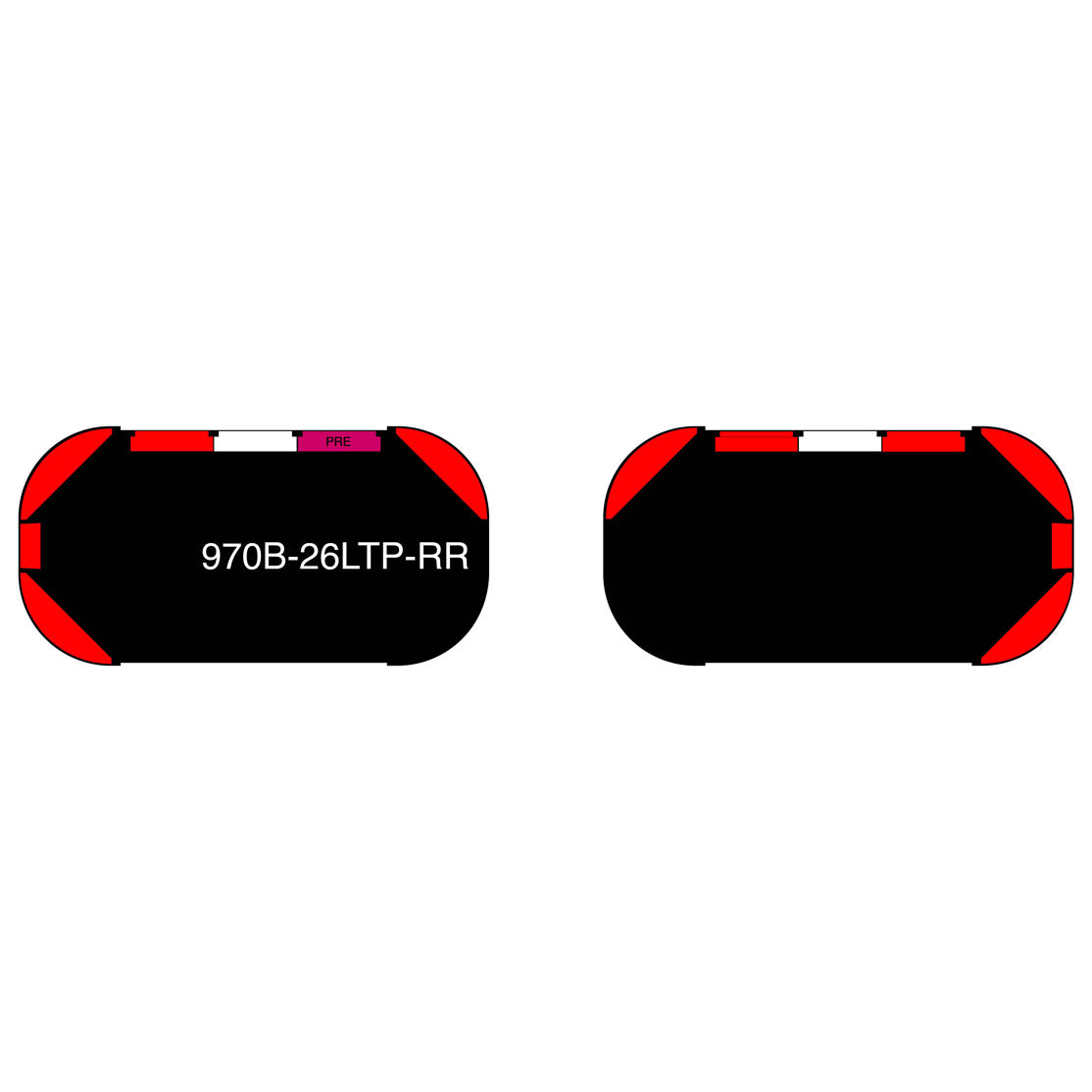 26" 970 Series NFPA LED Light Bar w/ Preemption Emitter (Pair) – TOMAR ...
