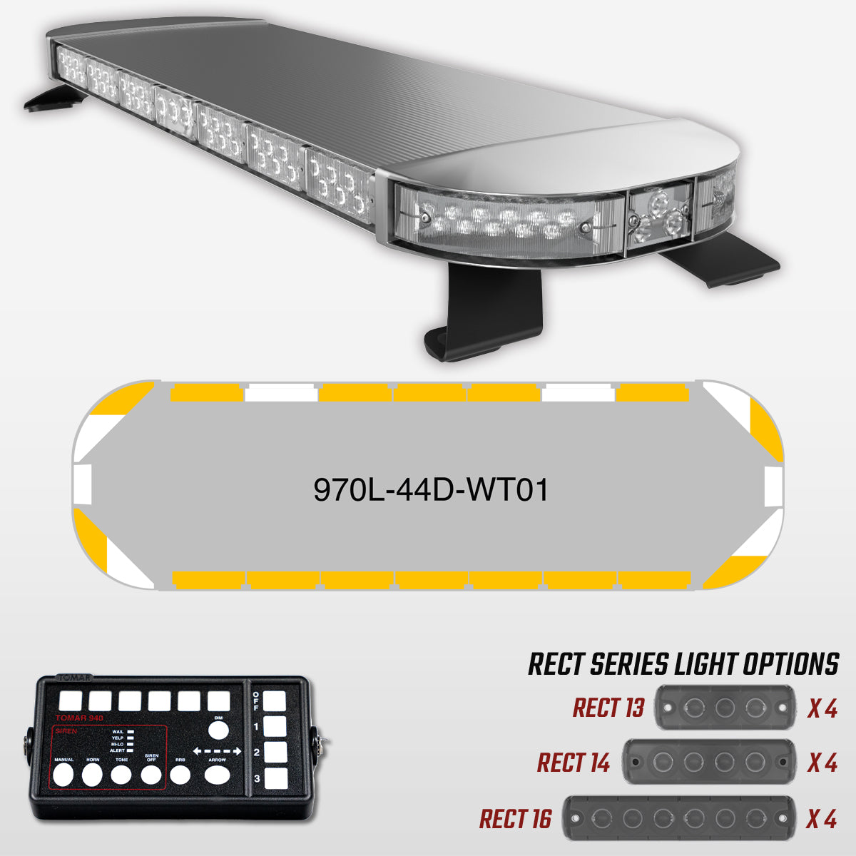 44" Fully Populated LED Light Bar Package for Work Trucks – TOMAR ...